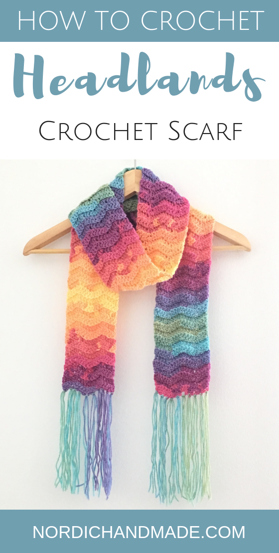 Headlands Crochet Scarf from Darn Good Yarn - Nordic Handmade